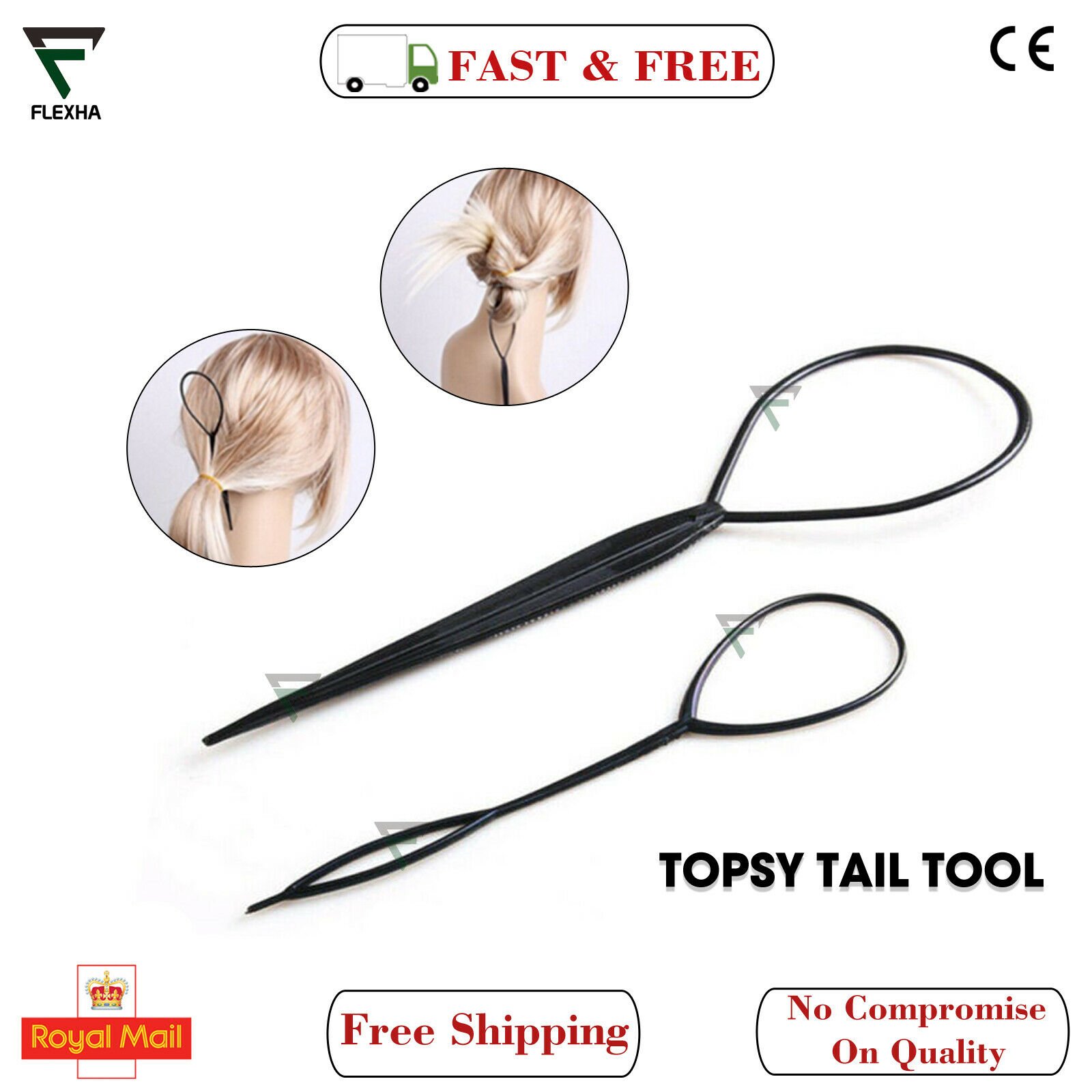 Topsy Tails Hair Braid Ponytail Maker Styling Tool Hair Accessories ...